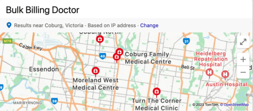 map bulk billing doctor 320 | Autistic Collaboration